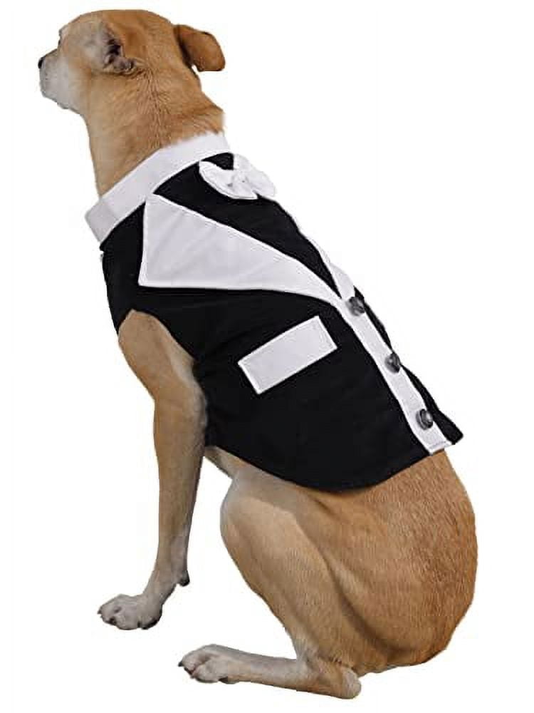 D'chica Paws Dogs Velvet Formal Tuxedo Suit - Bow & Tie Wedding Suit ...