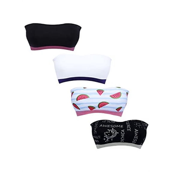 D'chica Strapless Bandeau Tube Bras Non Padded, Soft, Comfortable ...