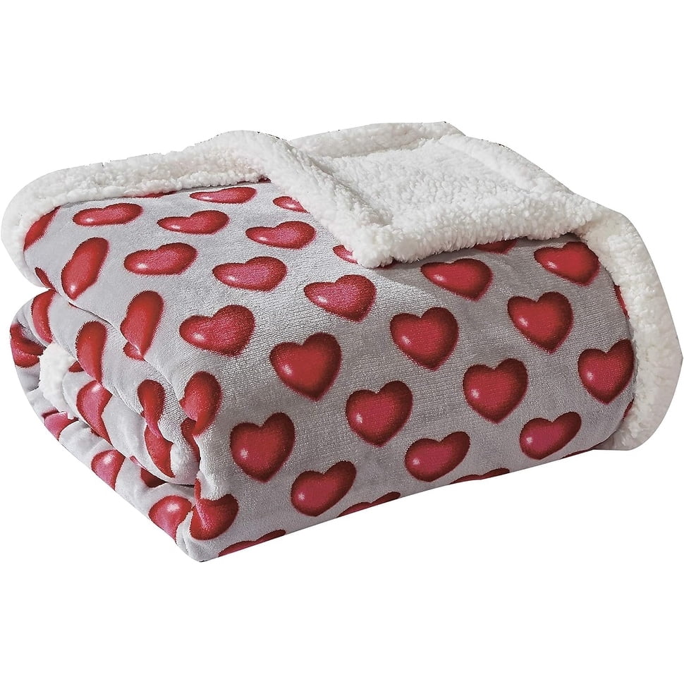 Heart Blanket – Ultra Soft Microplush Throw 50"x60" | Cozy Love Theme ...
