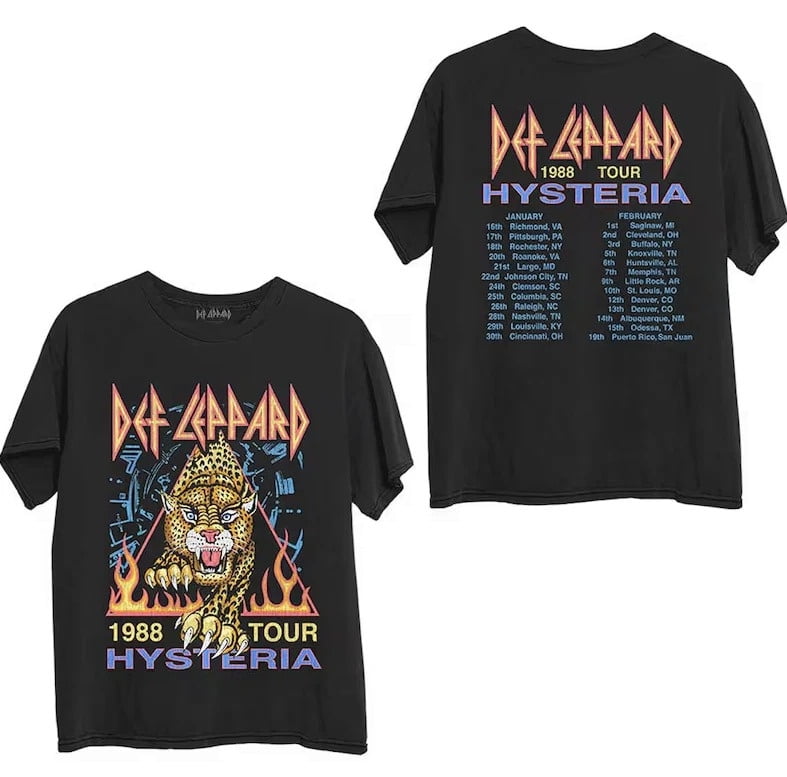 D.ef L.eppard Tour T-Shirt Double Sided - Walmart.com