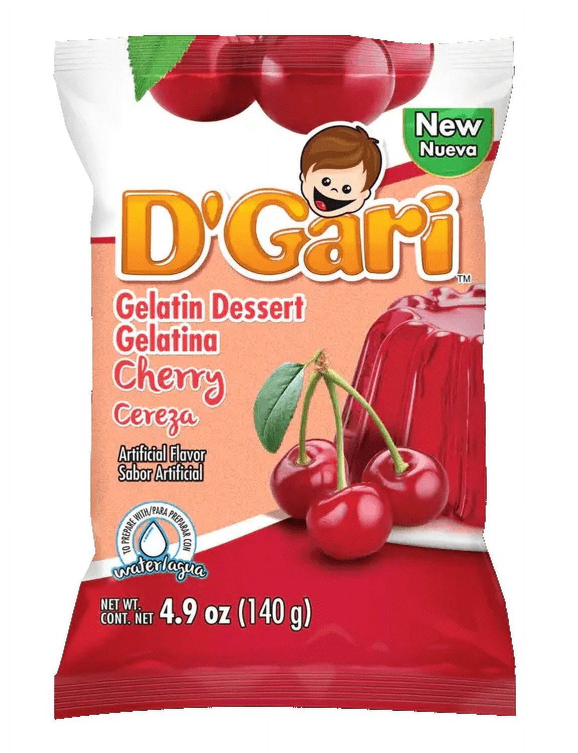 D'gari Cherry Gelatin Water (24 Pack) 4.2 oz - Walmart.com