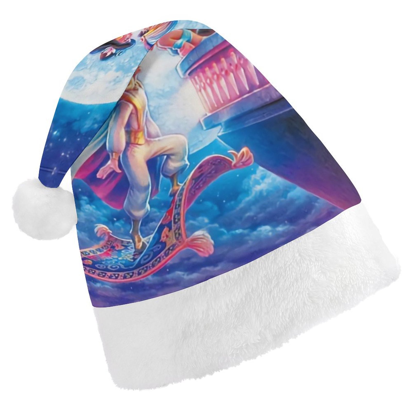 D-isney-Princess Jasmine Aladdin Moonlight Romance Santa Hat for Adults ...