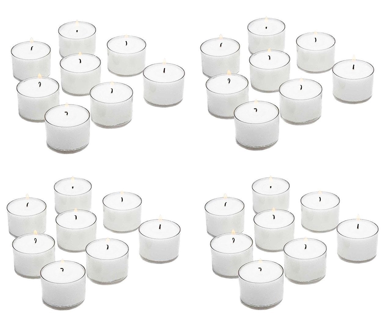 D'light Online 7 Hour Tealights In Clear Plastic Cups Case of 400 ...