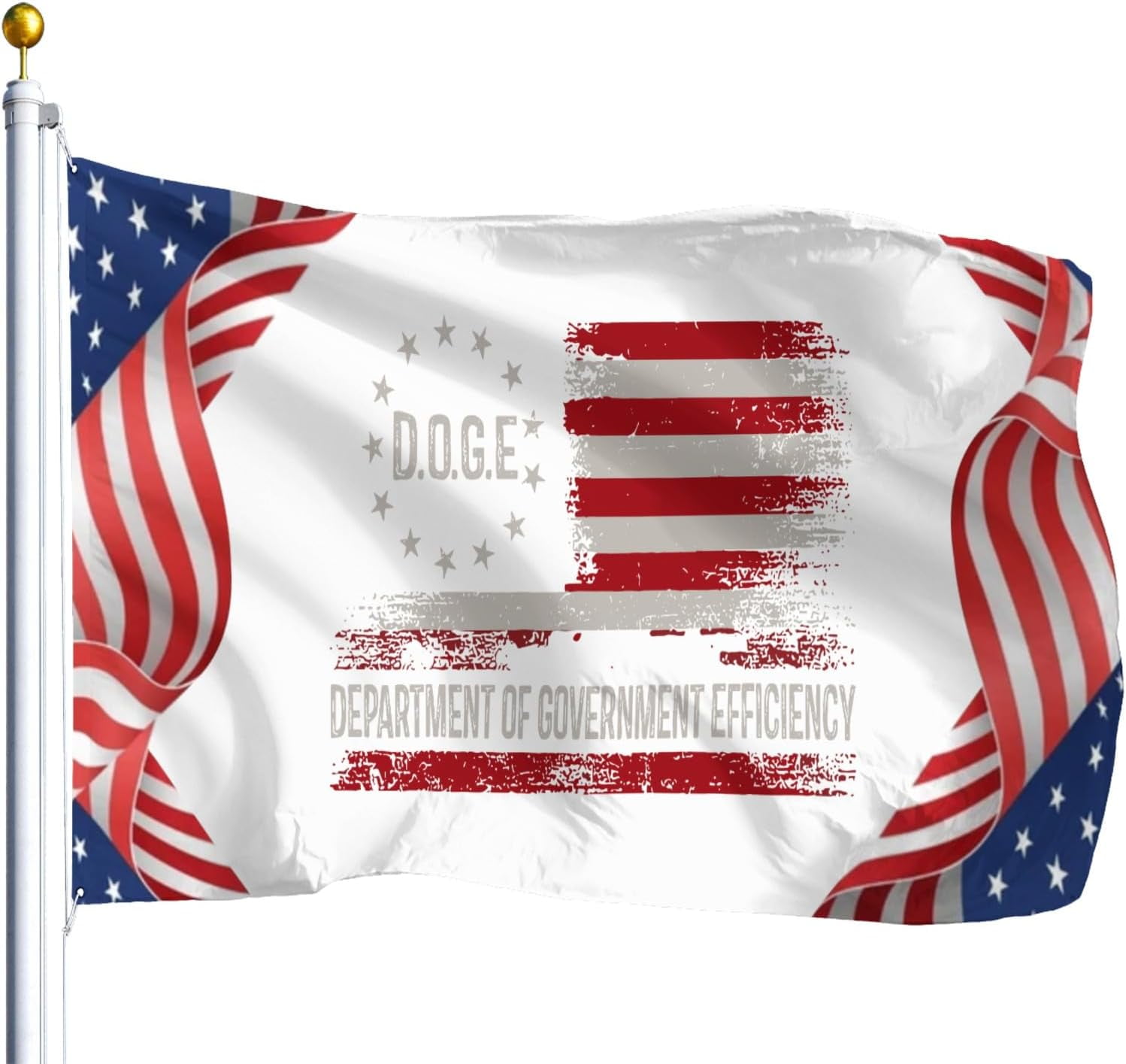 D.o.g.e Department Of Government Efficiencys Us Flag Flags 3x5 Outdoor ...