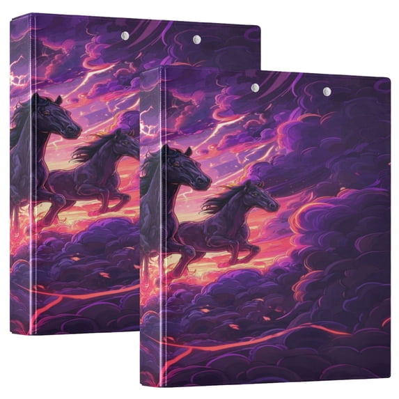 D-shaped Binder with 3 Ring - PVC Waterproof 1.5 in Binder with Clear ...