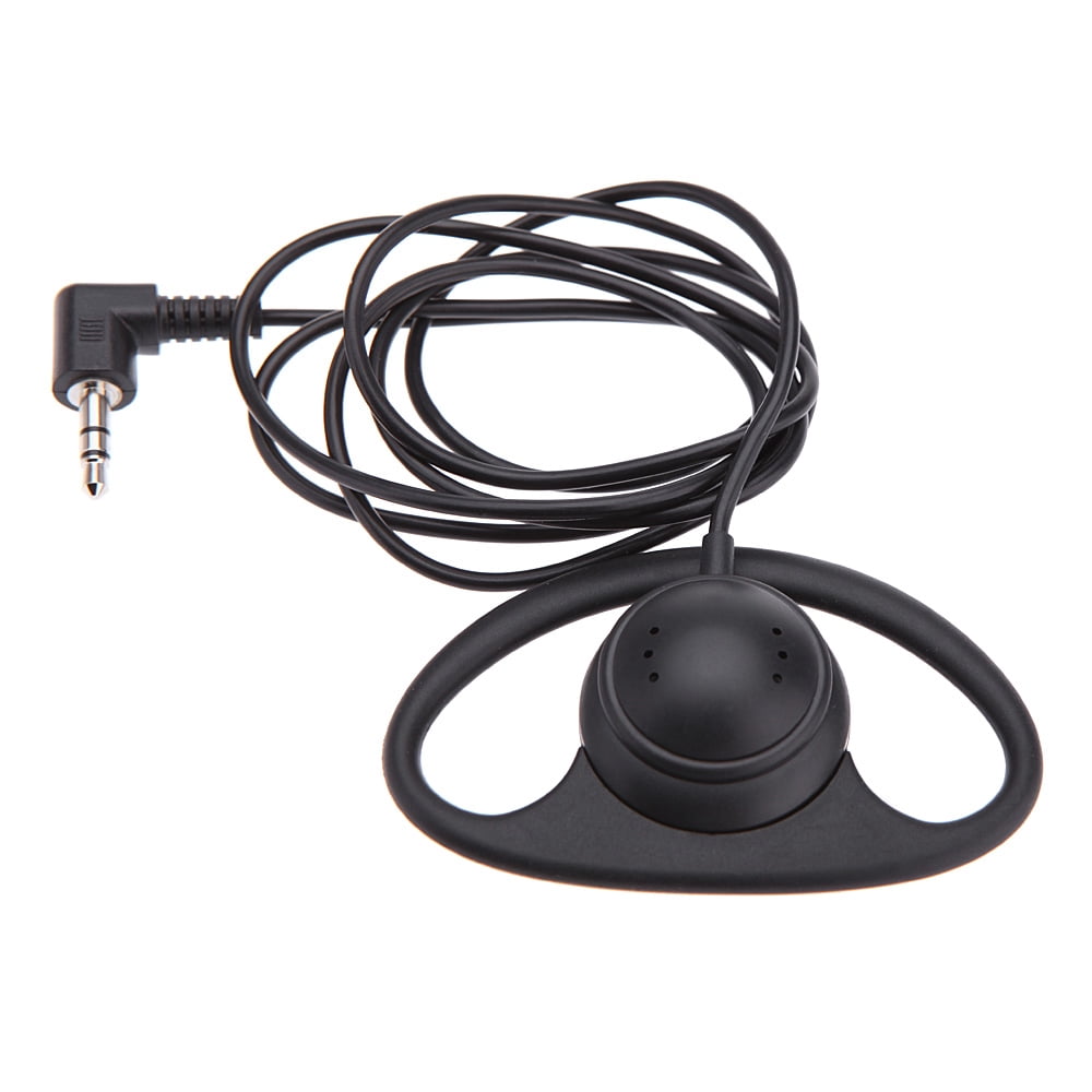 D-shaped Soft Ear Hook Headphone 3.5mm Plug Dual Channel Single Side ...