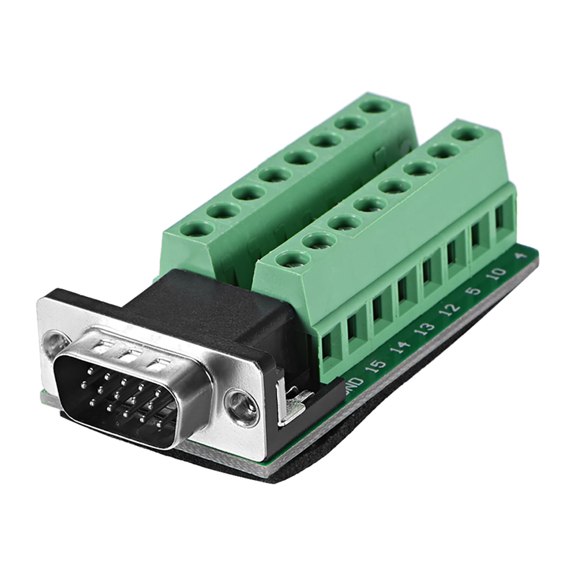 D-sub DB15 Breakout Board Connector 3-row Male Port Solderless Terminal ...