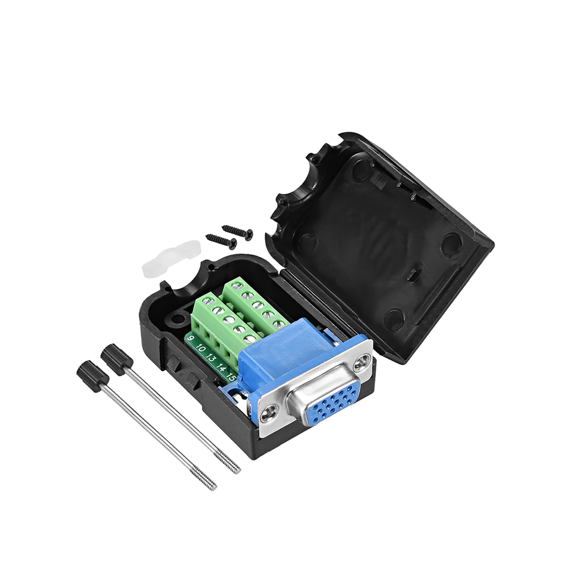 D-sub DB15 Breakout Board Connector with Case 3 Row Female Port ...