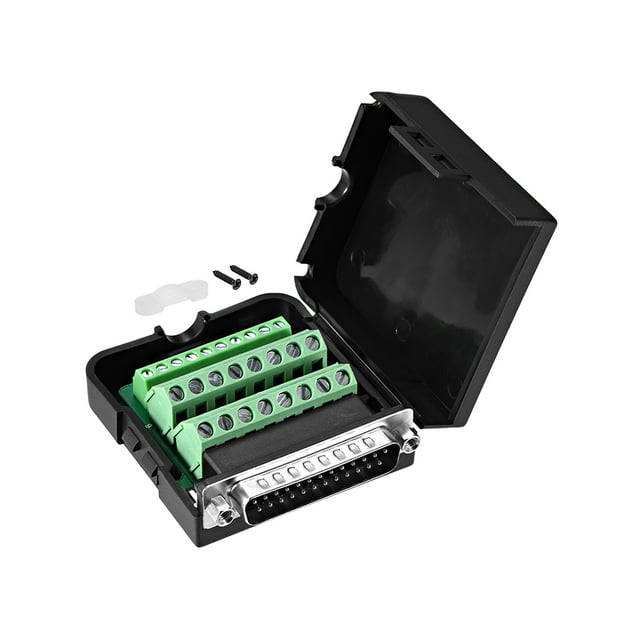 D-sub DB25 Breakout Board Connector with Case 2-row Male Port ...