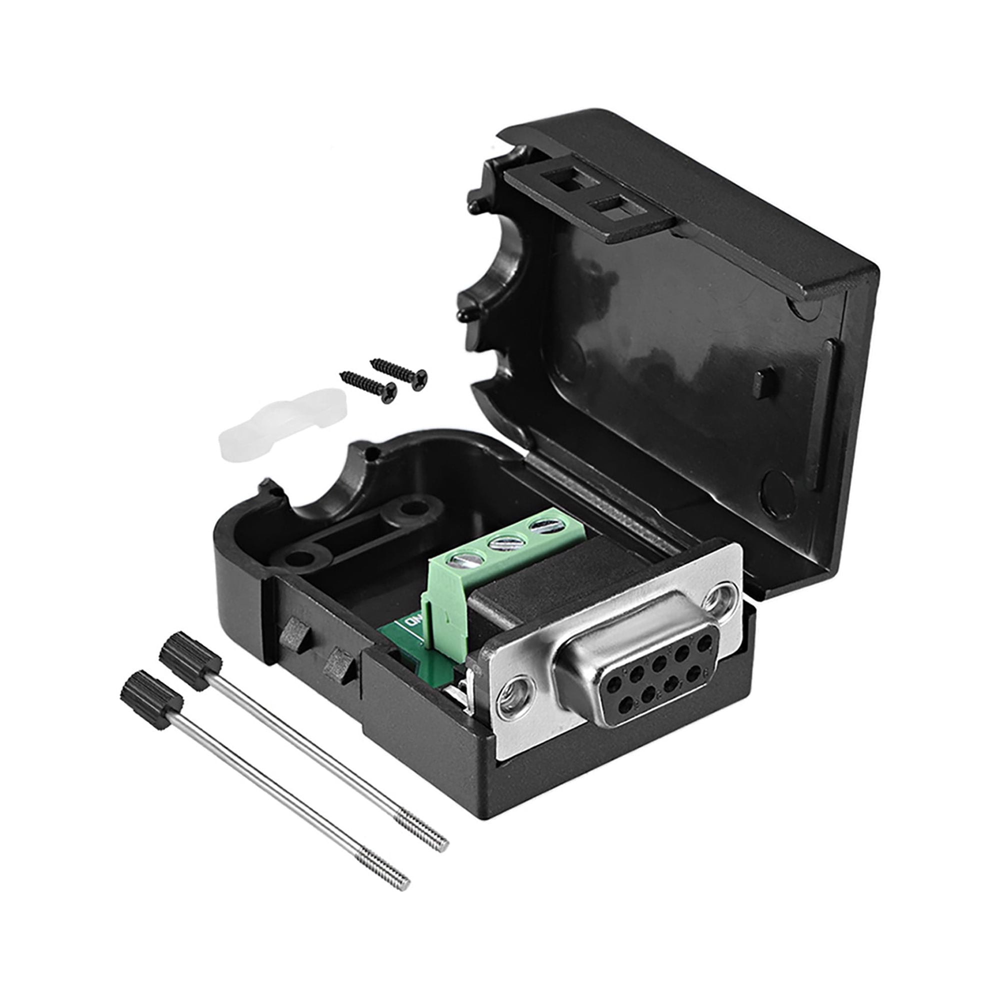 D-sub DB9 Breakout Board Connector with Case 9 Pin 2-row Female Port ...