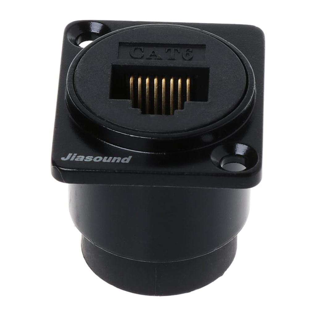 D-type Module RJ45 Socket Cable Female Signal Connector Cat6 Panel ...