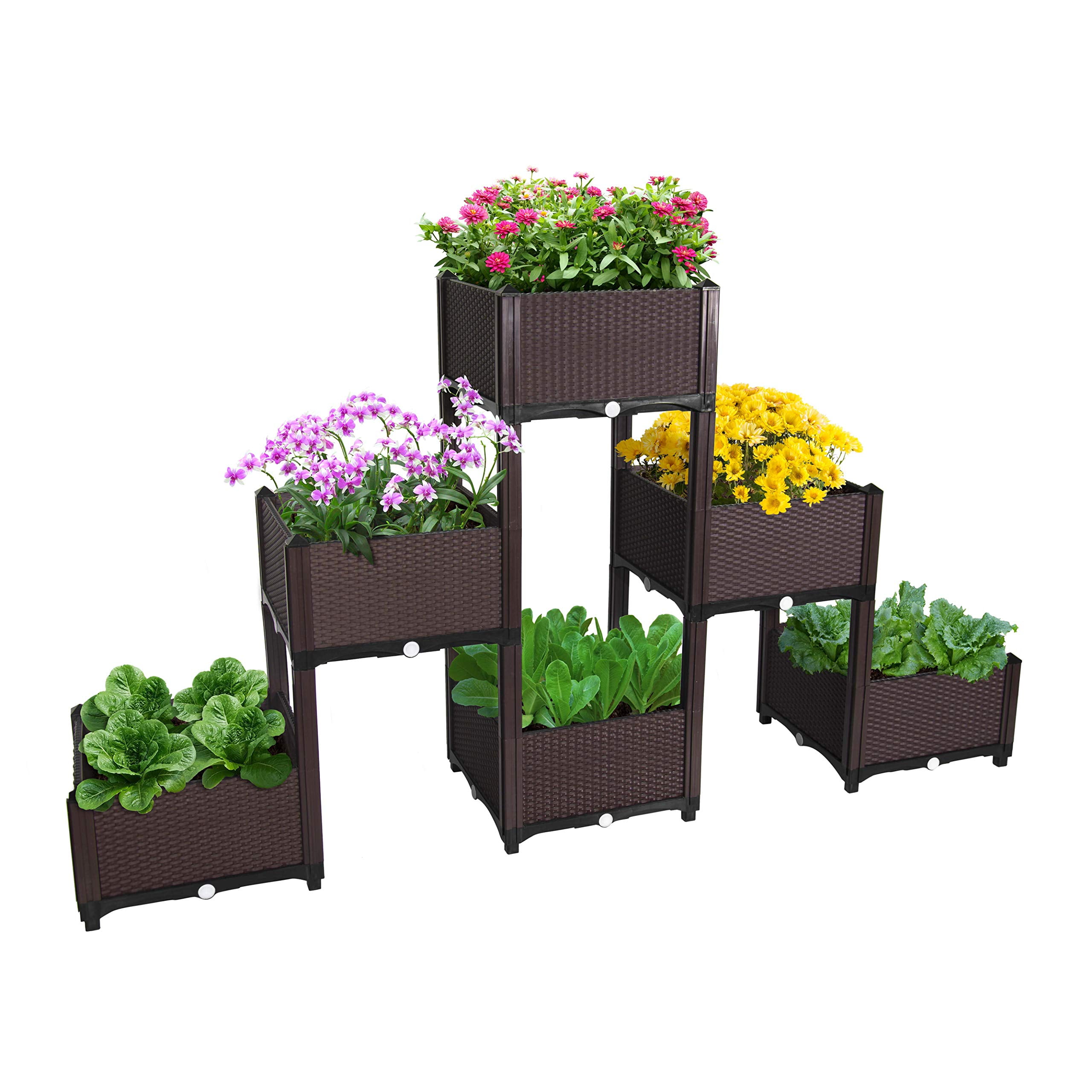 D'vine Dev Planter Raised Beds - Elevated Garden Box with Drainage Plug Raised Garden Beds for ...