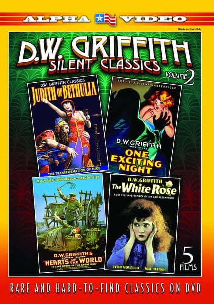 D.w. Griffith Silent Classics, Volume 2: 5-film (DVD), Alpha Video ...