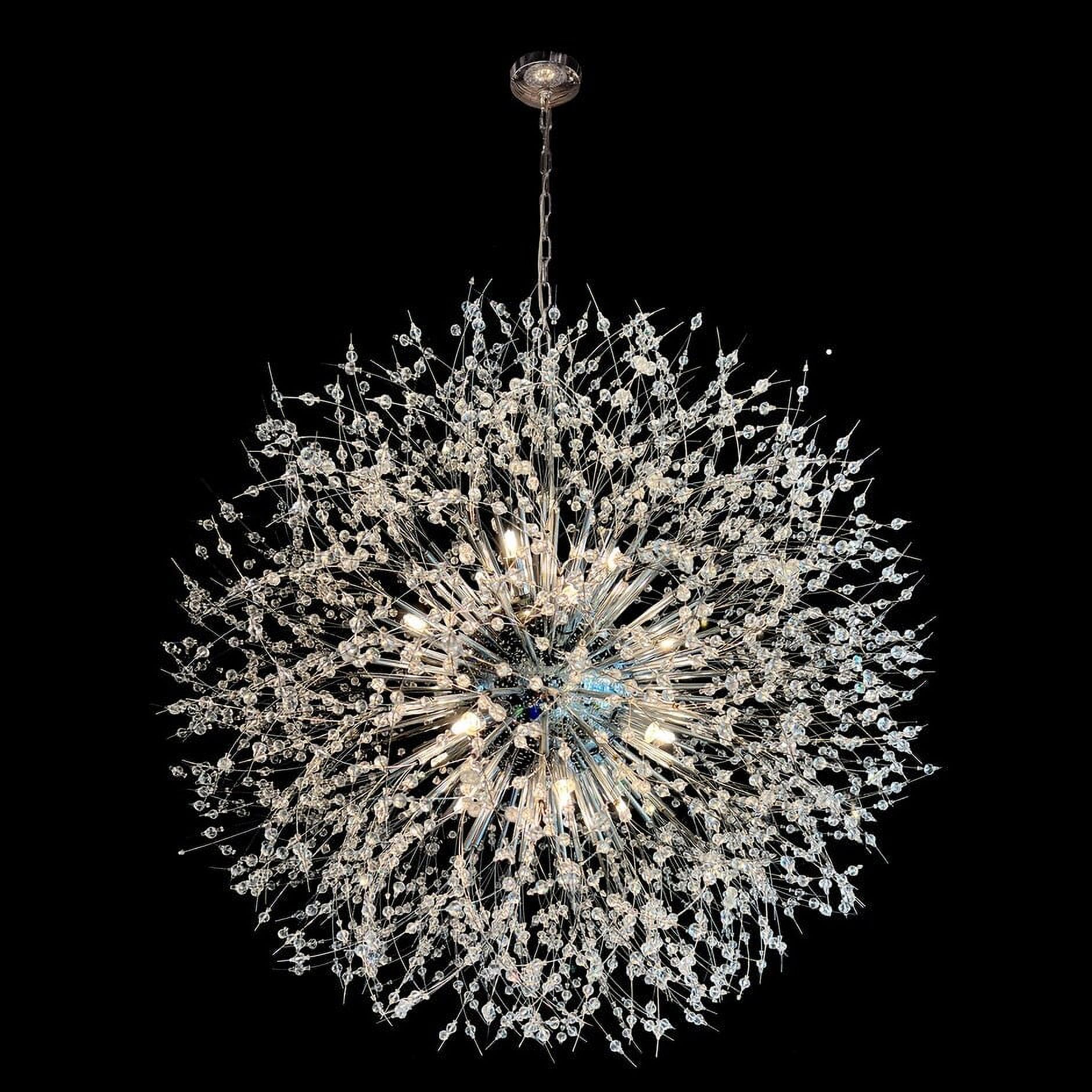 D002/80 GD Starburst Modern Crystal Chandelier 32" Wide Crystal ...