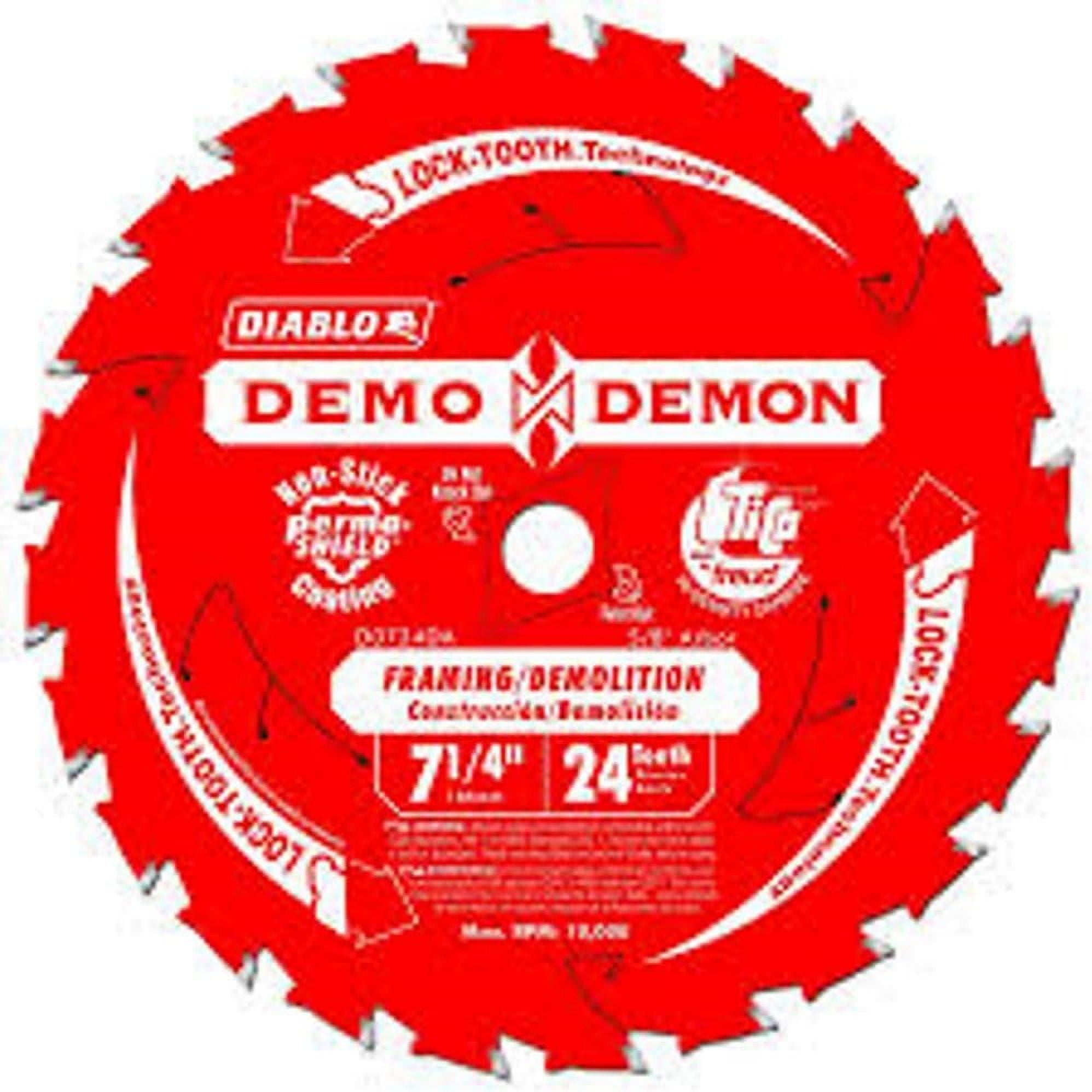 D0724DA 7 1 4 X 24 Tooth Framing Deconstruction Circular Saw Blade 5