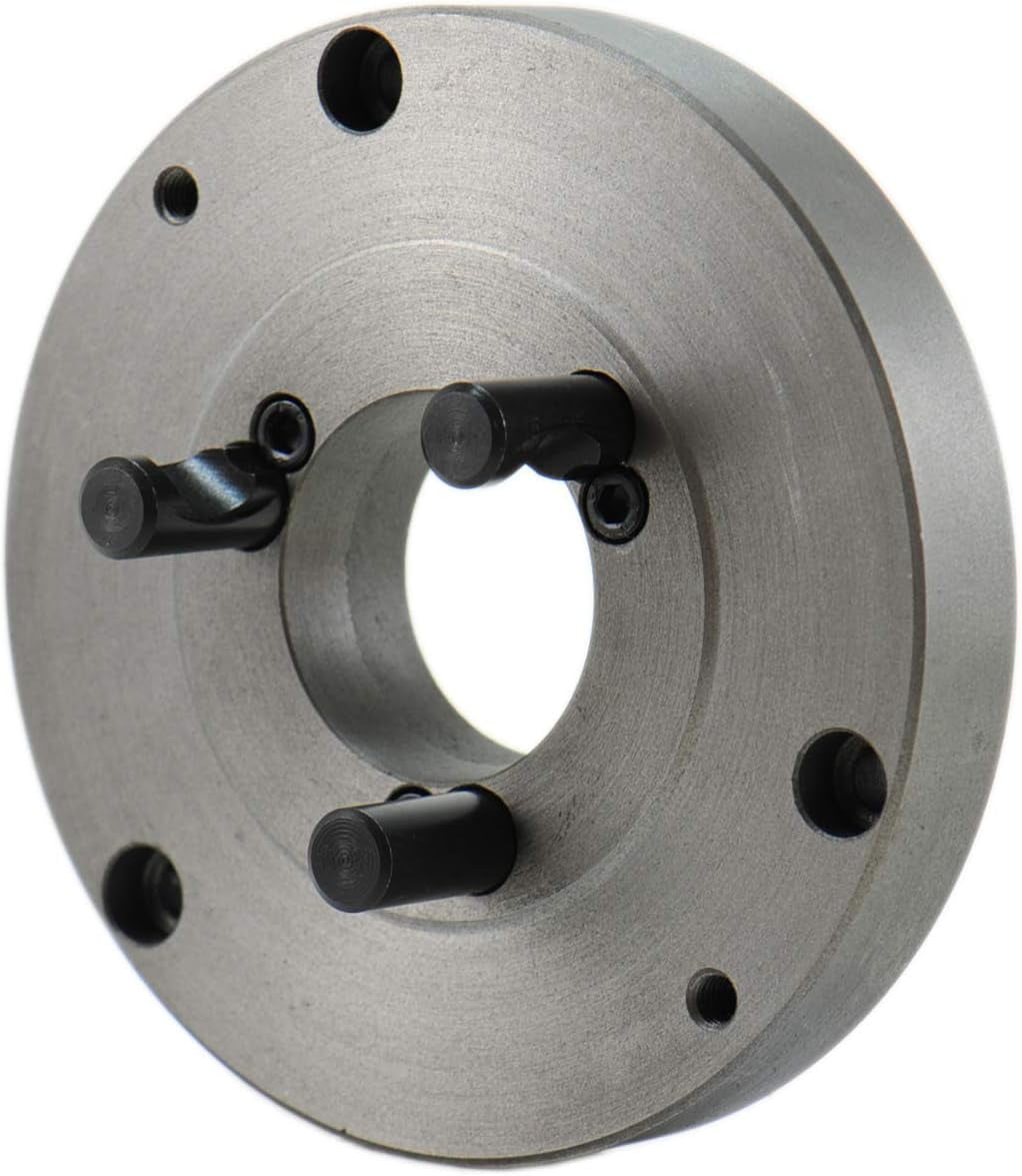 Fully Machined Back Plate for 3 or 4 Jaw Self Centering Chucks (6" D1-3 ...