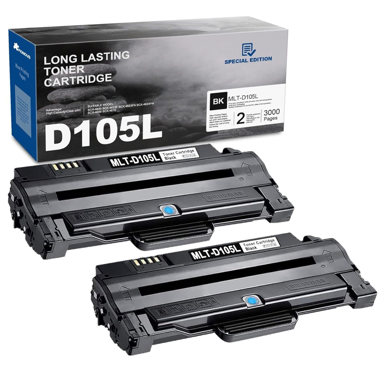 D105L MLT-D105L Toner Cartridge Black - Replacement for 105L MLT-D105L Toner ML-2525W ML-2525 ML ...