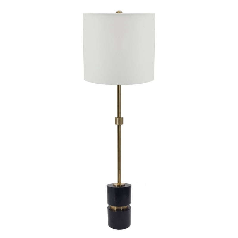 D10x34 "Peraro Black Marble and Metal Buffet Light - Walmart.com
