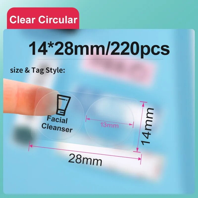 D11 D110 Maker Transparent Label Sticker Paper Rolls Waterproof Oil ...