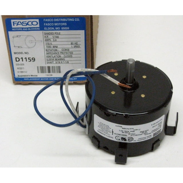 D1159 Fasco Bathroom Fan Vent Motor for 7163-1845 656 293A PV7896 ...