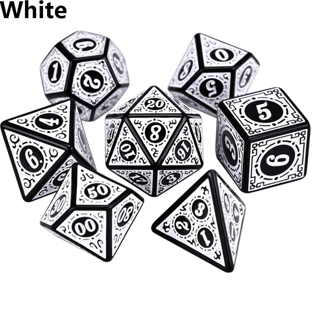 D12 D20 For TRPG DND Polyhedral D4 D6 D8 D10 Glitter Dice Set Game ...