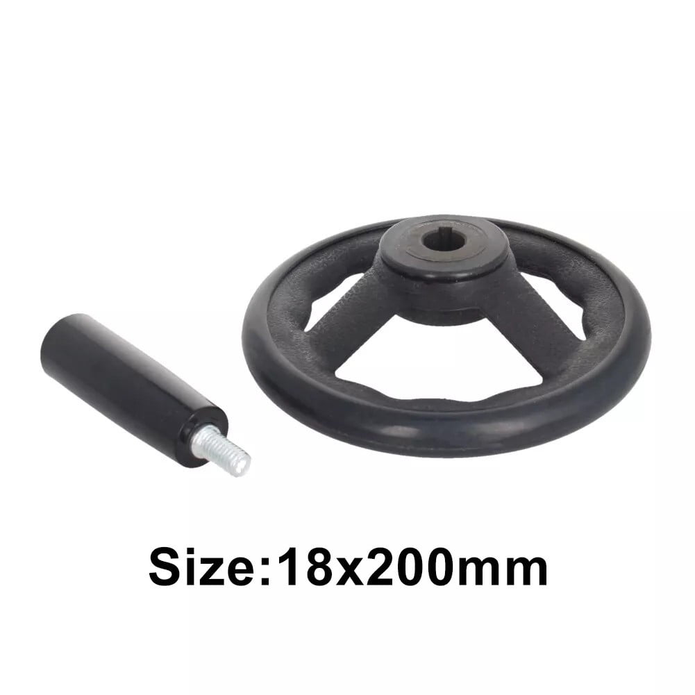D125/200/100/160Mm 3 Spoke Hand Wheel With Revolving Handle For Milling ...