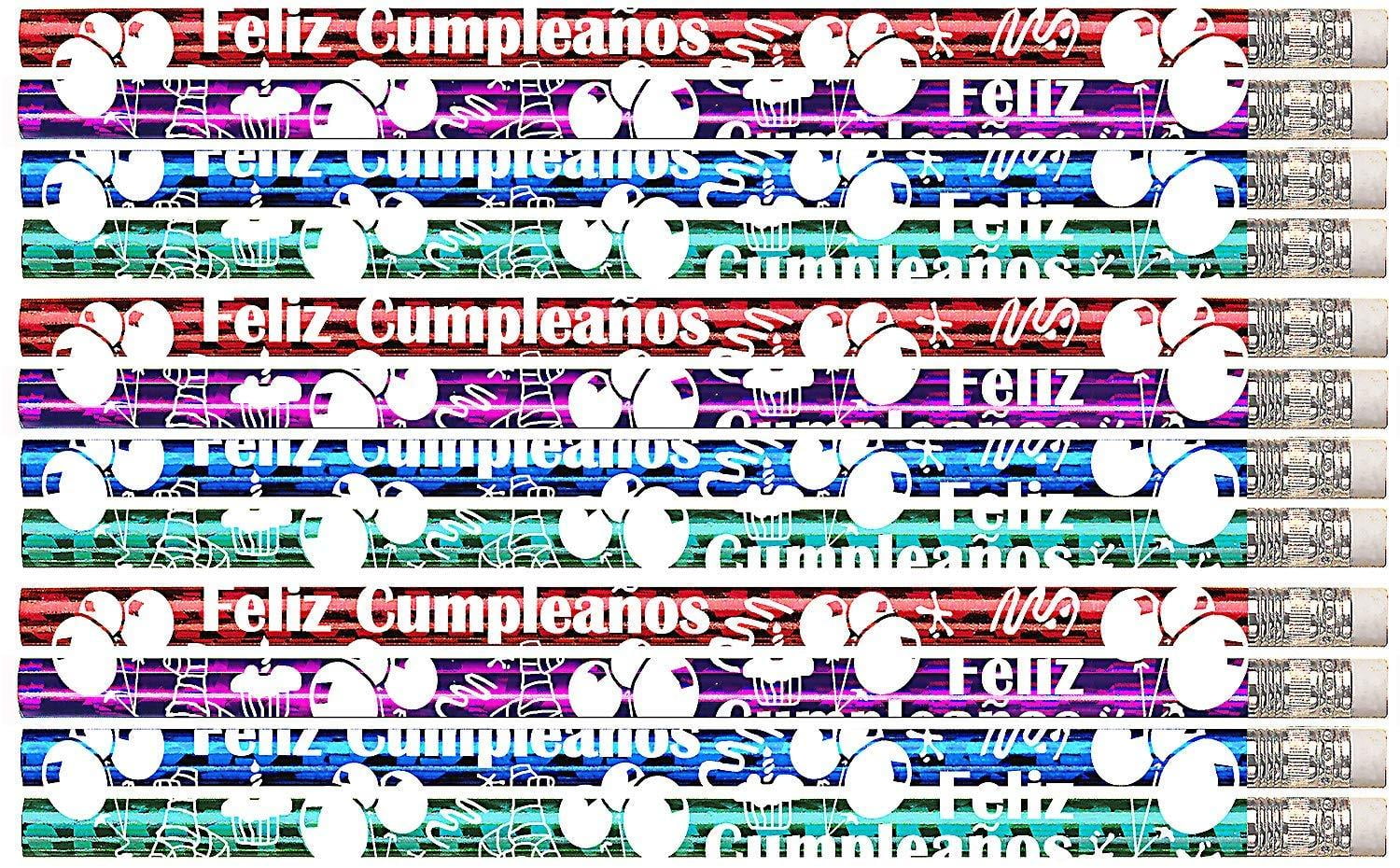 D1360 Feliz Cumpleanos (Spanish) - 36 Happy Birthday Pencils - Walmart.com
