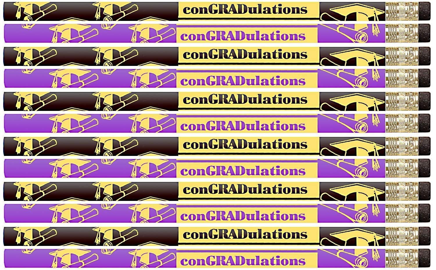 D1417 conGRADulations - 36 Qty Package - Graduation Pencils - Express ...