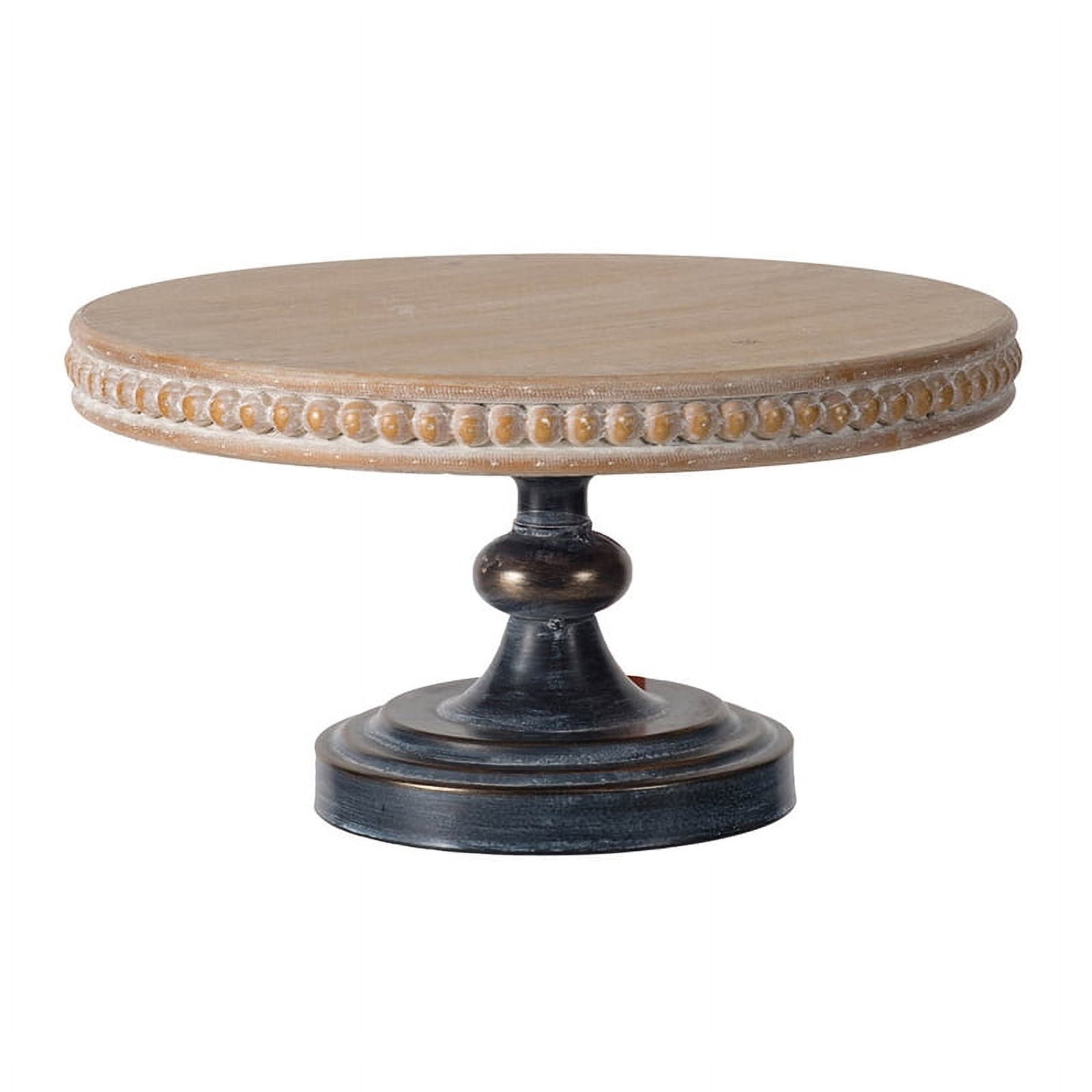 D14x7.5" Wooden Display Stand with Beaded Trim - Walmart.com