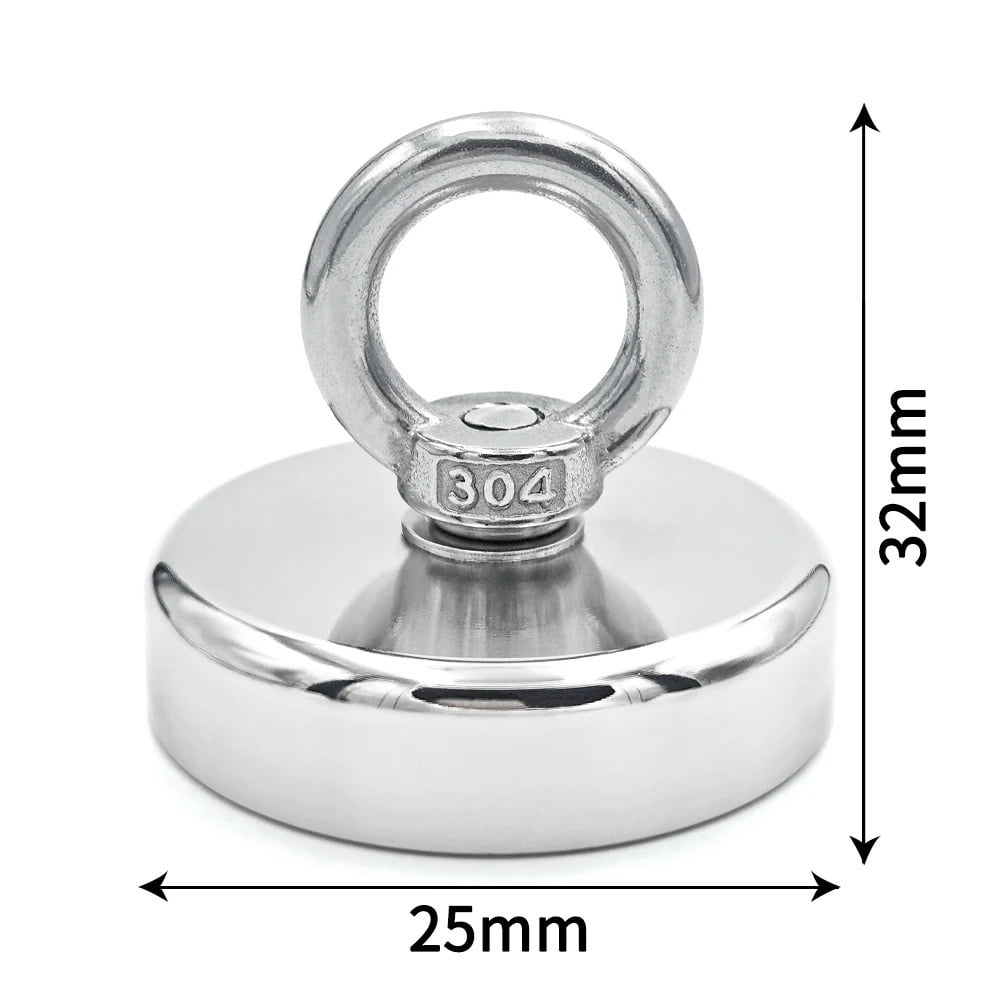 D16~D42mm Super Strong Neodymium Fishing Hook N52 Heavy Duty Rare Earth ...