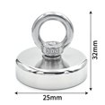 D16~D42mm Super Strong Neodymium Fishing Hook N52 Heavy Duty Rare Earth ...