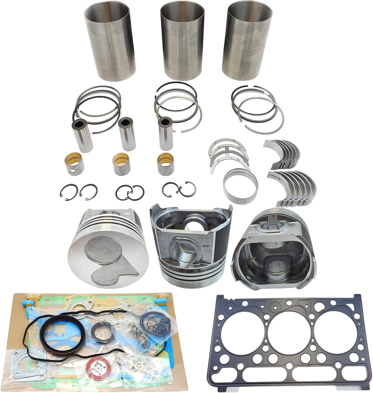 D1703 Engine Overhaul Rebuild Kit (No valve set) For Kubota D1703 ...