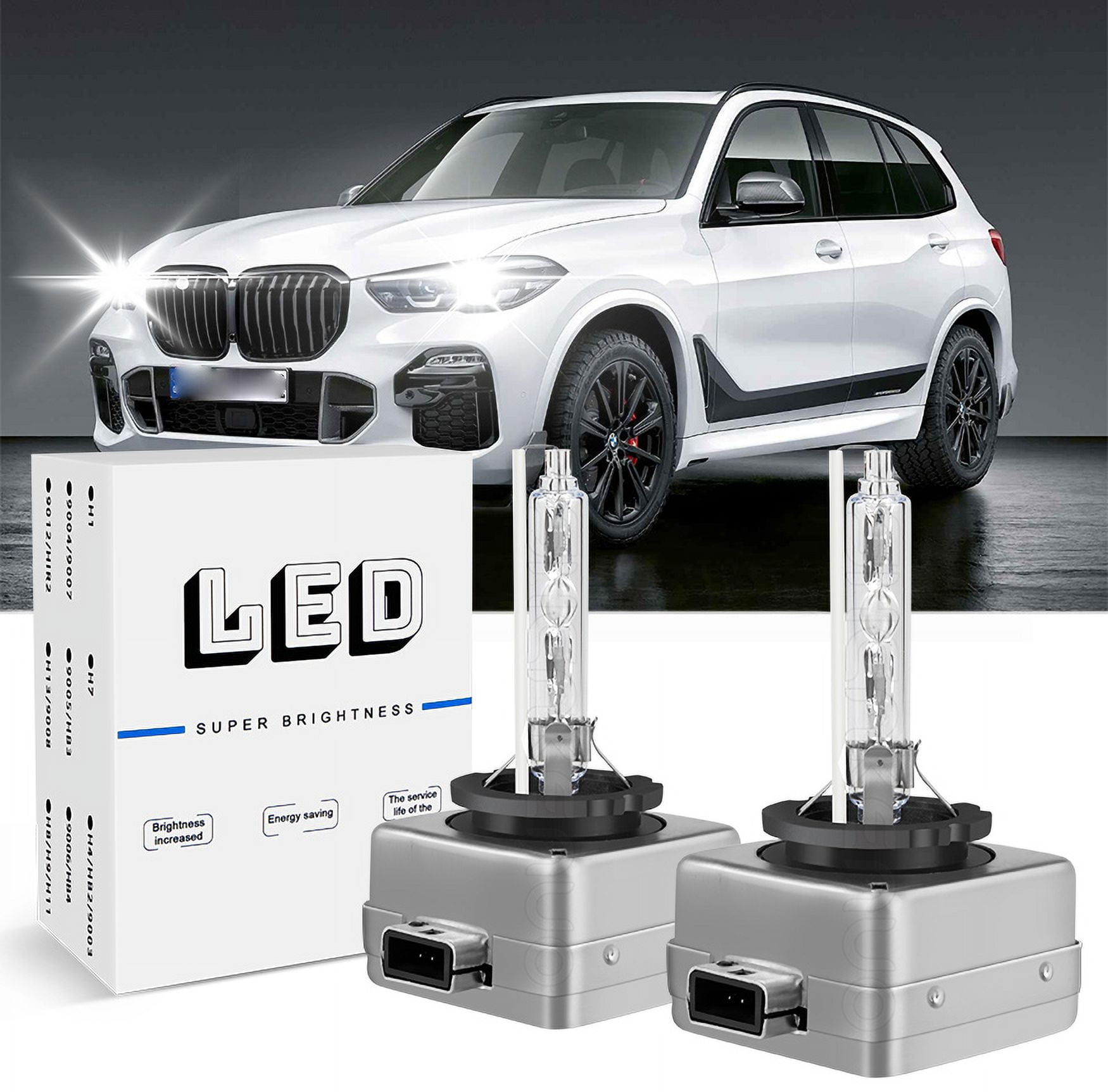 BMZONCC D1S HID Xenon Replacement Headlight Bulbs, 6000K, 35W, for BMW X5 2007-2013 - Walmart.com