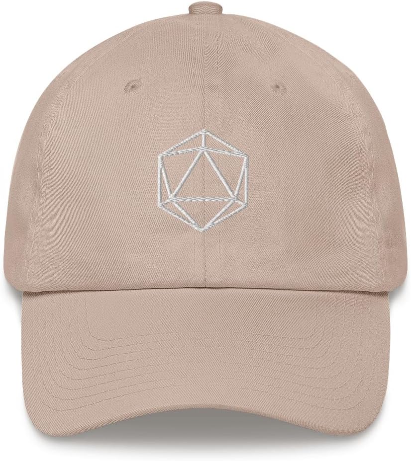 D20 20 Sided Dice Silhouette Dad Hat Gamer Hat Video Games Cool ...