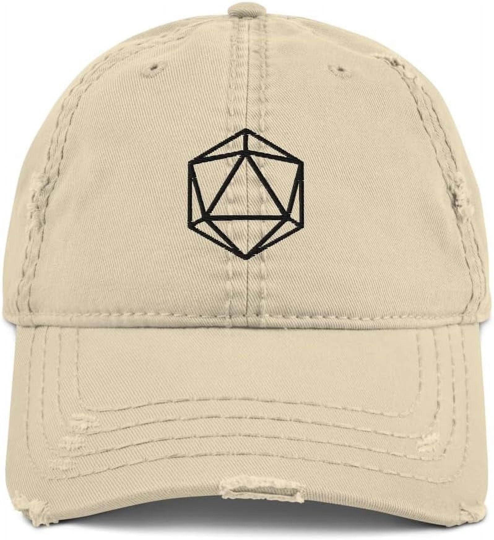 D20 20 Sided Dice Silhouette Distressed Dad Hat Gamer Hat Video Games ...