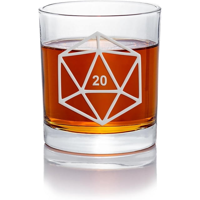 D20 Dnd Dice Round Rocks Glass - Dnd Glass, Dnd Gift, Dungeons, Dragons ...