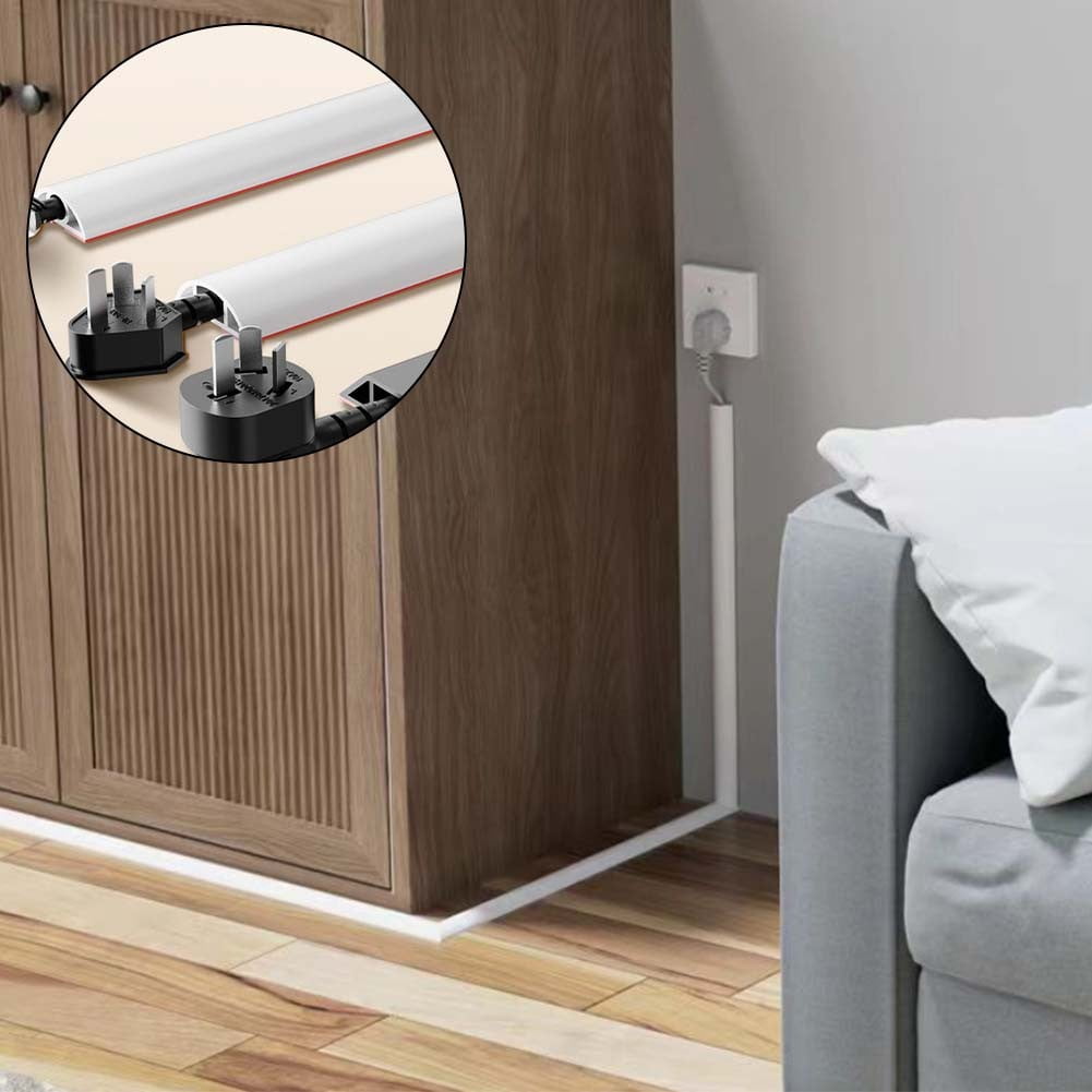 D20 Floor Cord Covers Cables Floor Cable Wire Cover 1M - Walmart.com