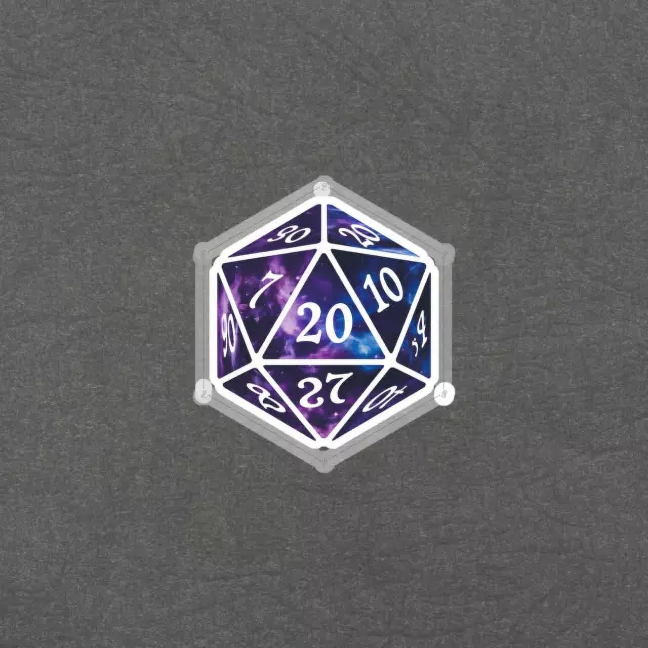 D20 Galaxy Dice Sticker For Rpg Tabletop Gaming And Dndphone Decal ...