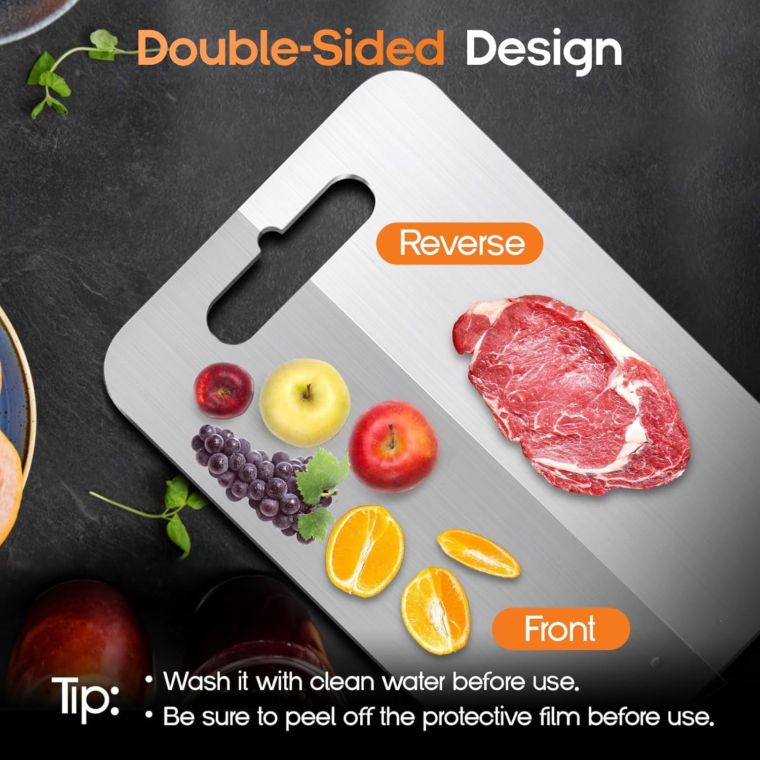 D2025 3pcs Titanium Cutting Boards for Kitchen, Titanium Cutting Board ...