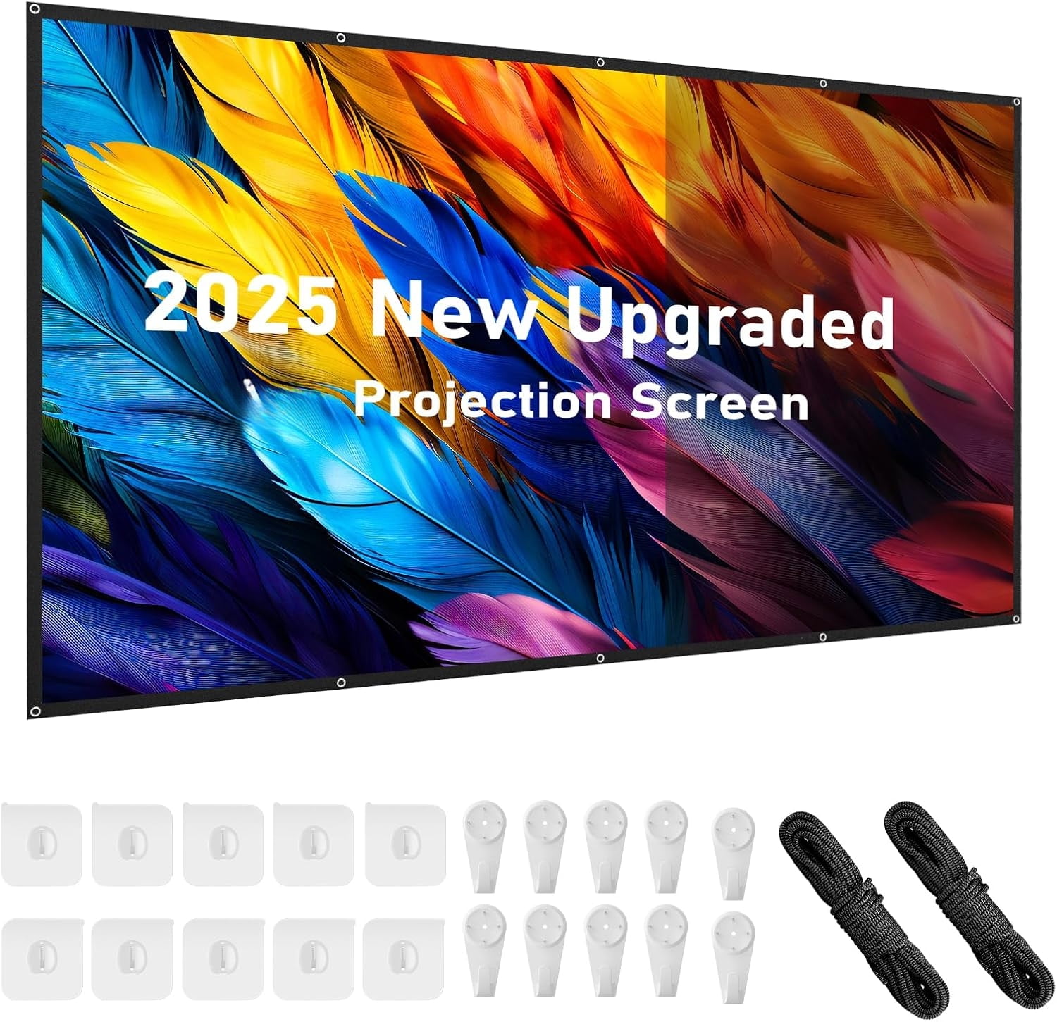 D2025 ALR Projector Screen, 4K Movie Projector Screen 16:9 HD Foldable ...