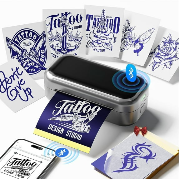 D2025 TP31 Tattoo Stencil Printer, Mini Tattoo Printer with 30pcs ...