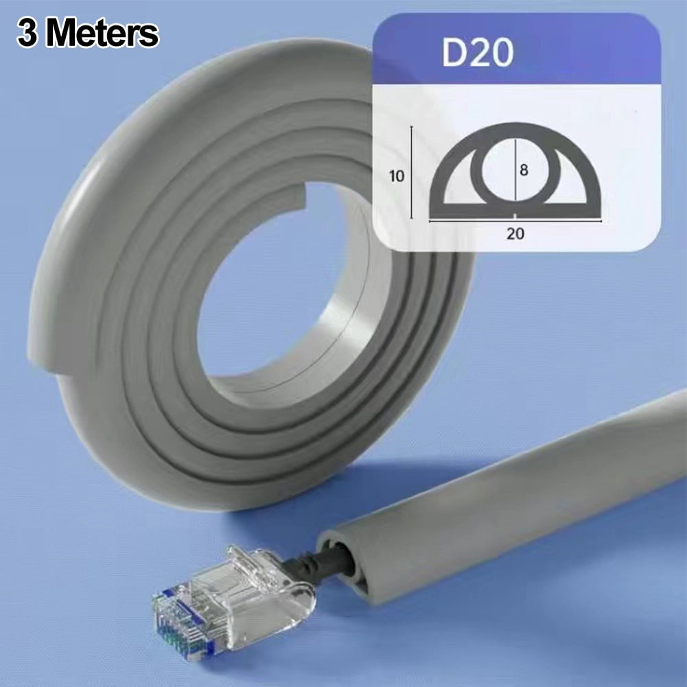 D20Mm Floor Cable Protector Wire Cover 3 Meters Floor Cord Cover For ...