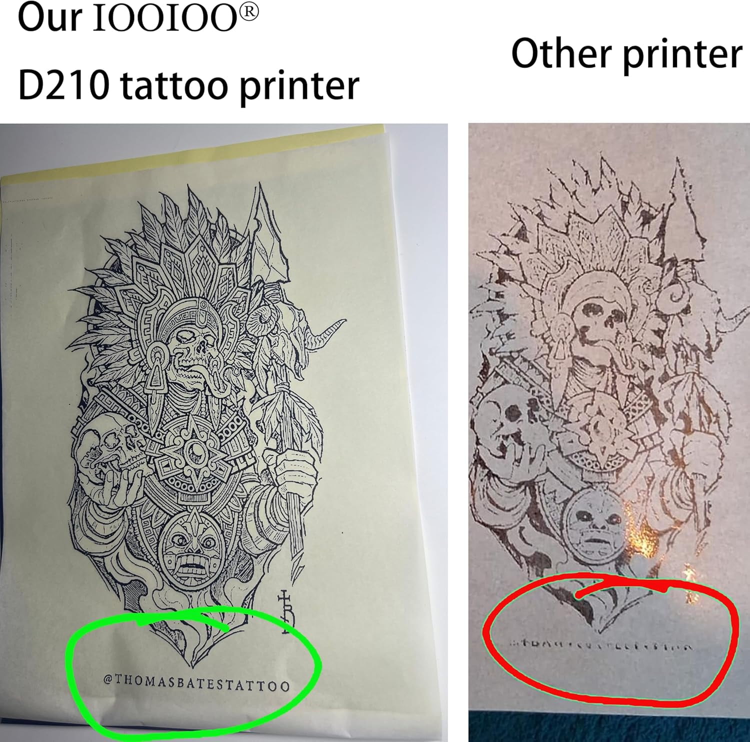 D210 Portable Printer, Wireless Inkless Bluetooth Thermal Printer for ...