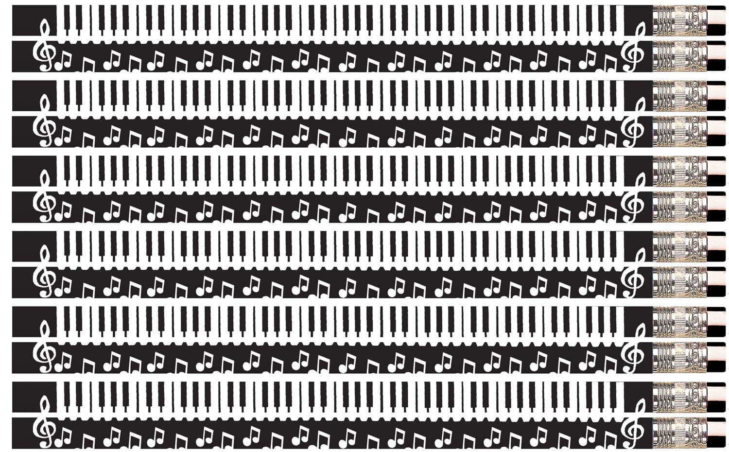 D2258 Keyboard Notes - 36 Qty Package - Piano Keyboard Pencils ...