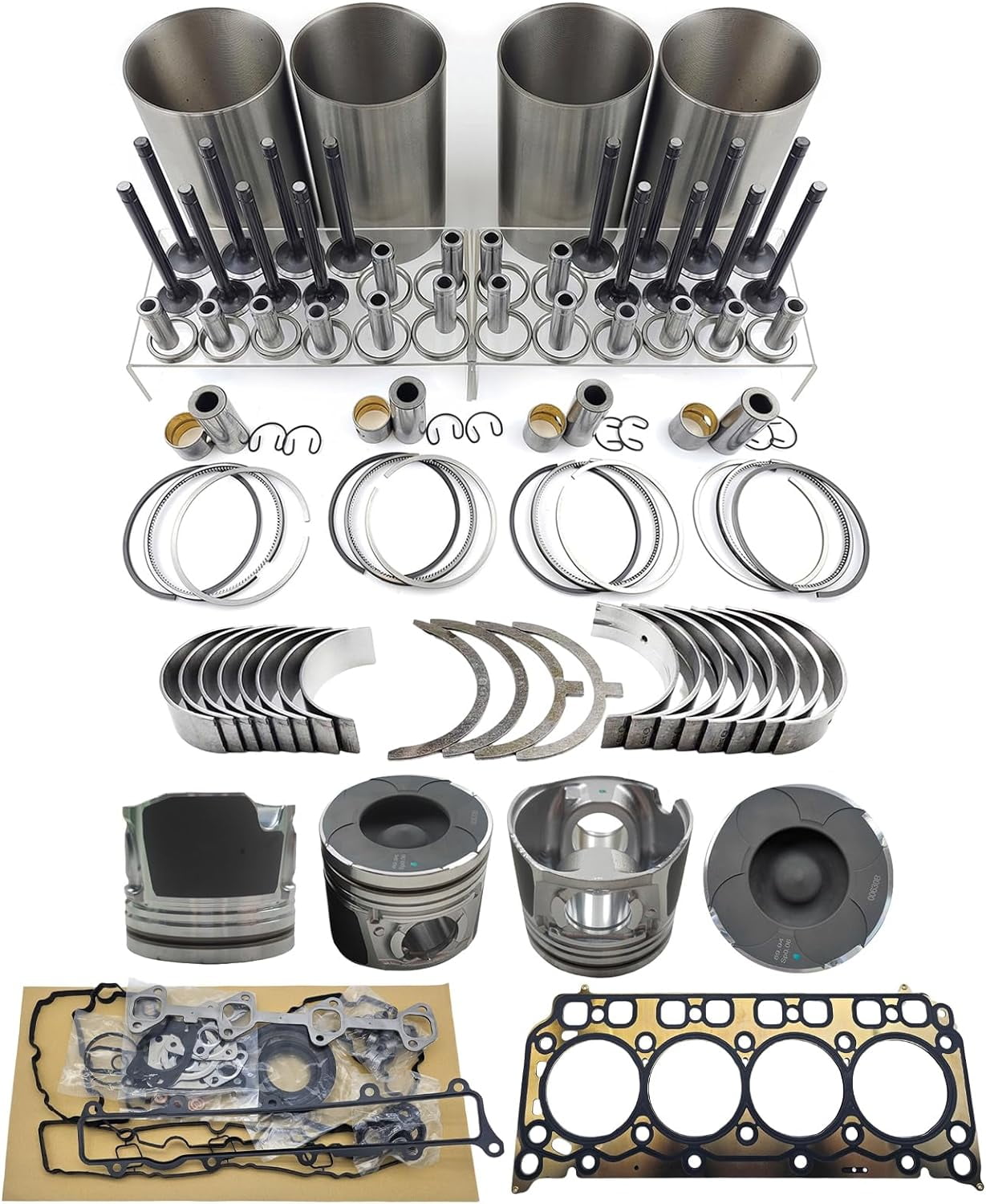 D24 Engine Overhaul Rebuild Kit For Doosan Daewoo D24 D24NAP Engine For ...