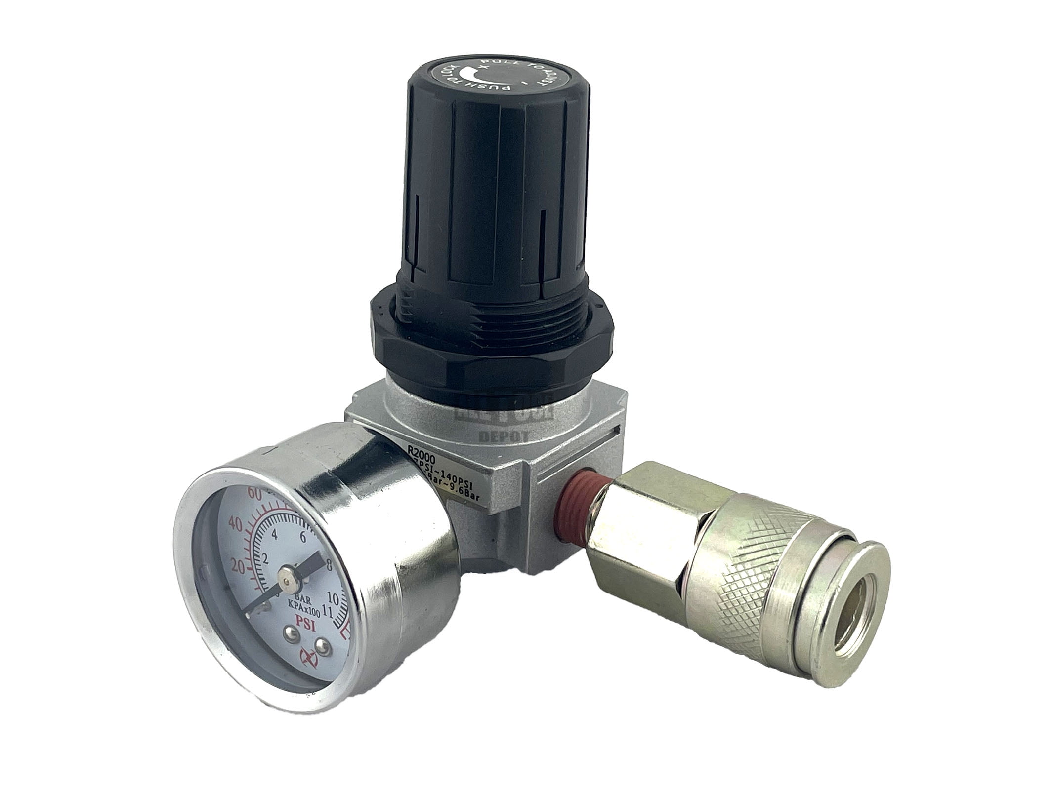 D27253 Craftman Air Compressor Regulator 4 Port Devilbiss w/Gauge ...