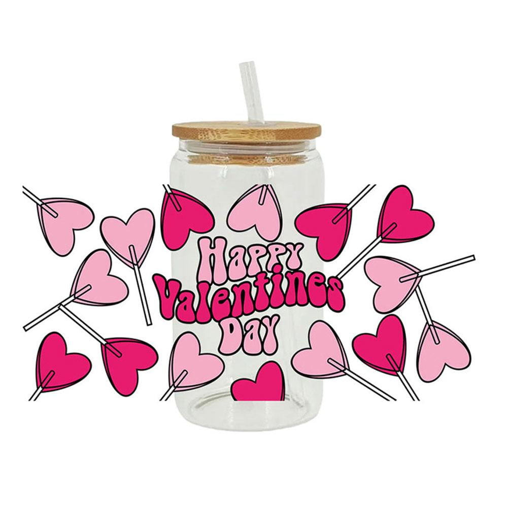D27775 Valentine'S Day Uv Transfer Sticker Glass Cup Crystal Label ...