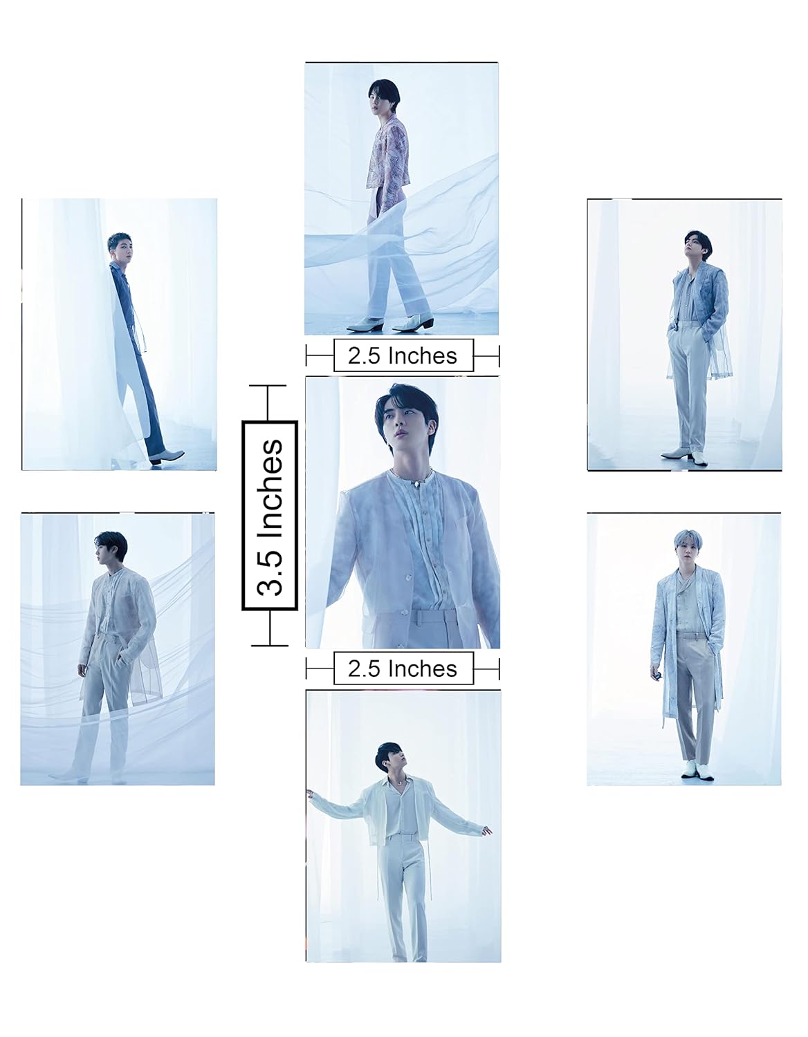 D2C BTS Band All Members Bangtan Boys Premium HD Quality Pack Of 7 Lomo ...