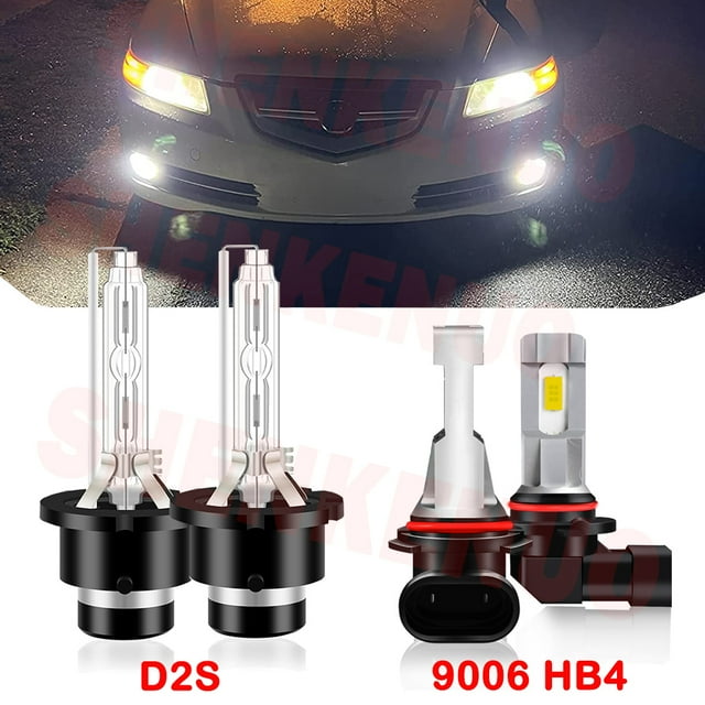 D2S HID Headlight Bulbs for Acura TL 2004 2005 2006 9006 Led Fog Lights ...