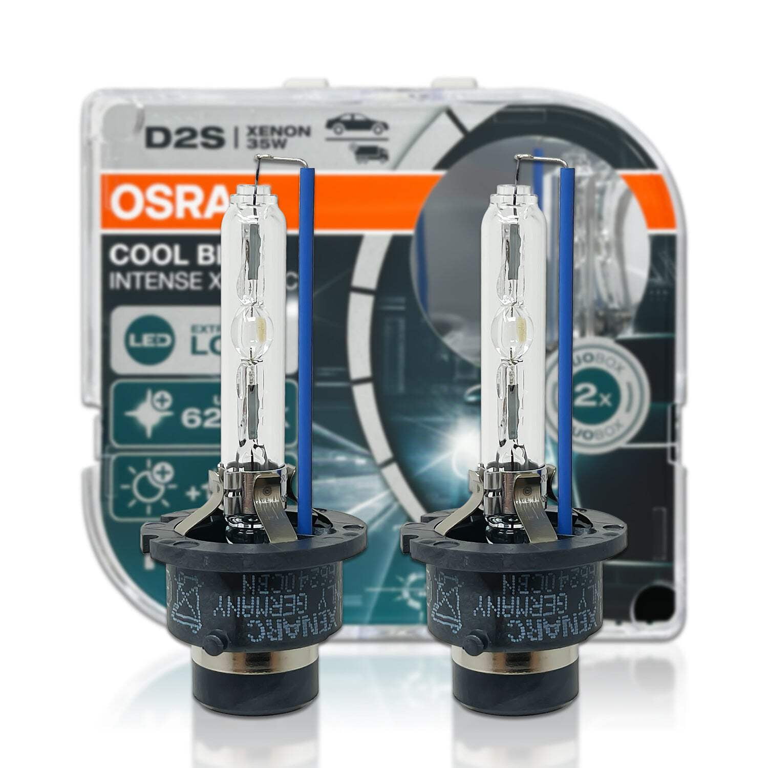 D2S: Osram 66240CBN Cool Blue Intense NEXT Gen HID Xenon Bulbs | Pack ...